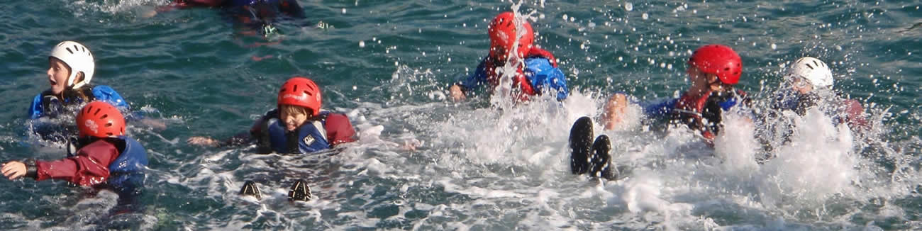 coasteering_swim_jump - Arete Outdoor Education Centre North Wales